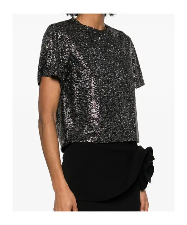 Giuseppe Di Morabito Short-sleeved Embellished Blouse