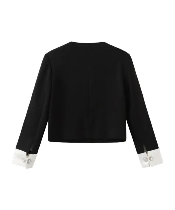 Marissa Chiara Long-sleeved Jacket With Contrast Sleeves