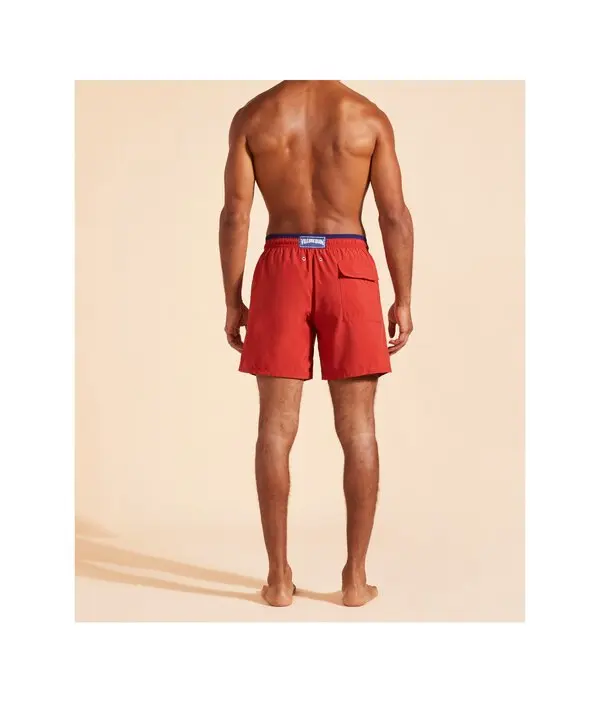 Vilebrequin Moka Turtle Embroidered Swim Shorts - Red
