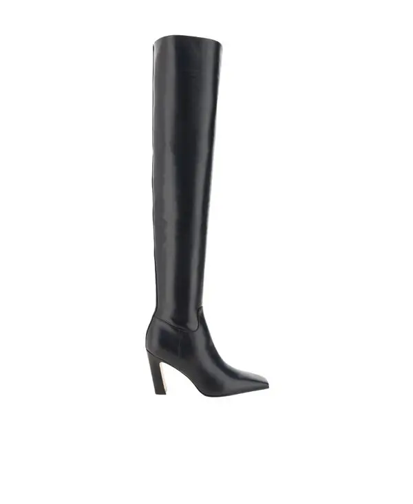 Khaite Square Toe High Heel Boots
