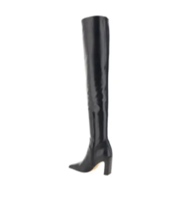 Khaite Square Toe High Heel Boots