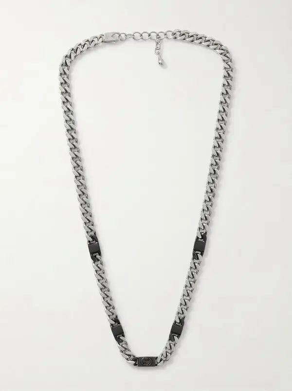 Gucci Interlocking G Necklace - White