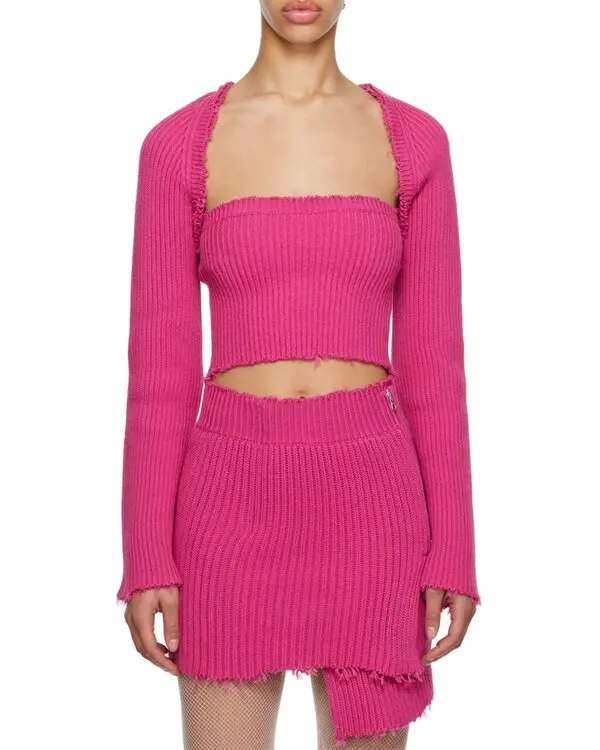 MAISON MARGIELA Long-sleeved Woolen Cardigan