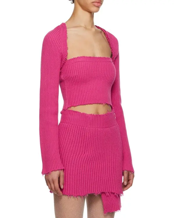 MAISON MARGIELA Long-sleeved Woolen Cardigan