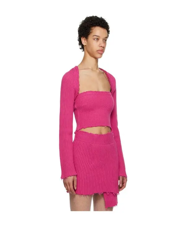 MAISON MARGIELA Long-sleeved Woolen Cardigan