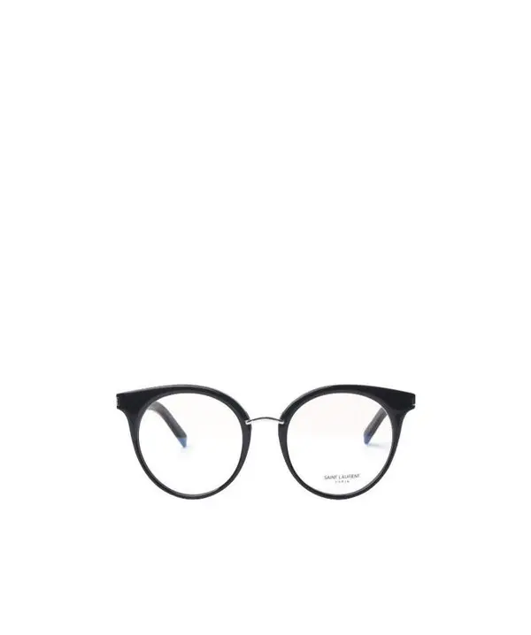 Saint Laurent Round Frame Eyeglasses - White
