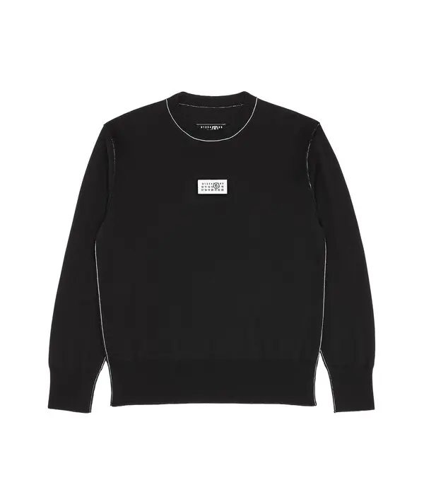 MAISON MARGIELA Crewneck Jumper With Logo Patch