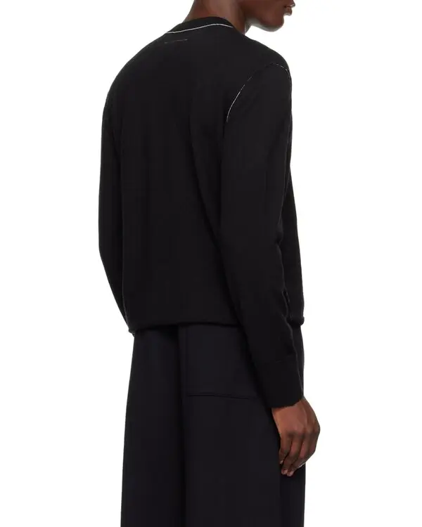 MAISON MARGIELA Crewneck Jumper With Logo Patch
