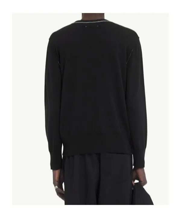 MAISON MARGIELA Crewneck Jumper With Logo Patch