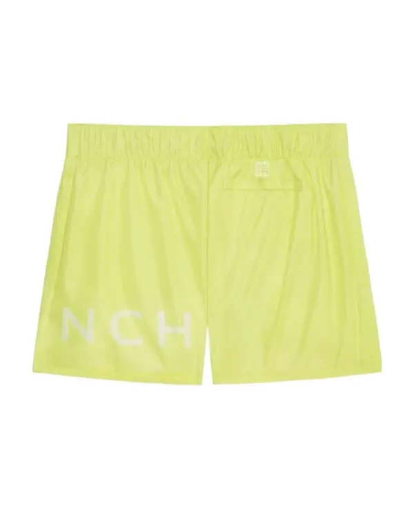 Givenchy 4g Nylon Swim Shorts - Acid Yellow