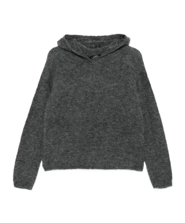 Max Mara Knitted Hoodie - Black
