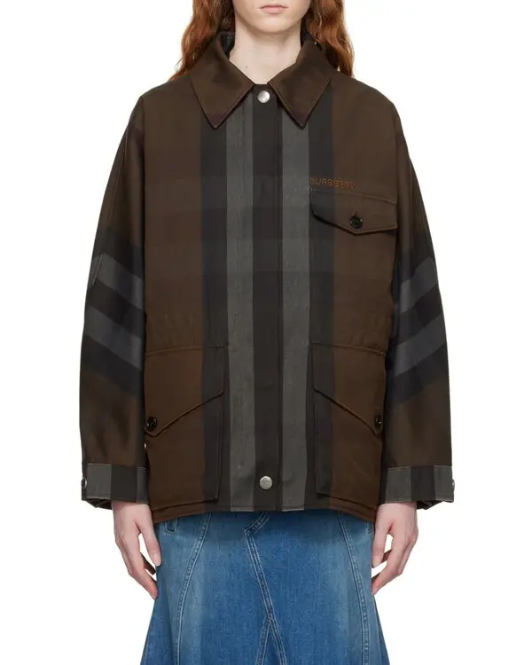 Burberry Checked Long-sleeve Jacket