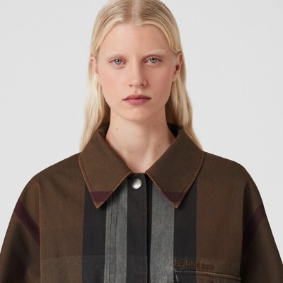 Burberry Checked Long-sleeve Jacket