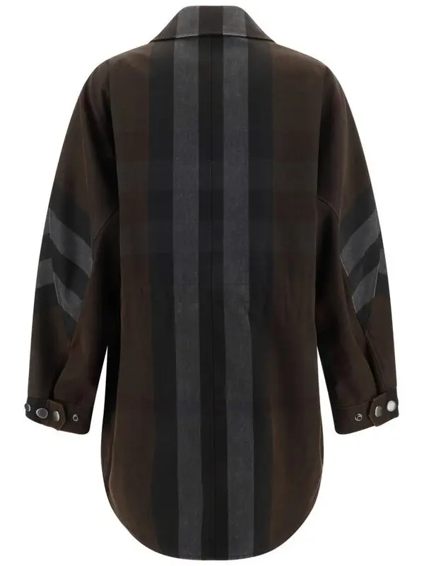 Burberry Checked Long-sleeve Jacket - Black