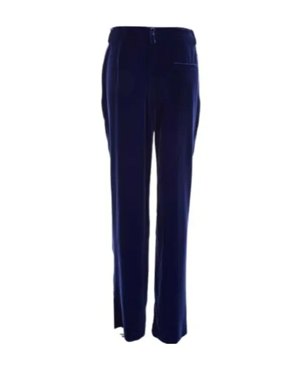 Giorgio Armani Mid Rise Velvet Trousers - Black