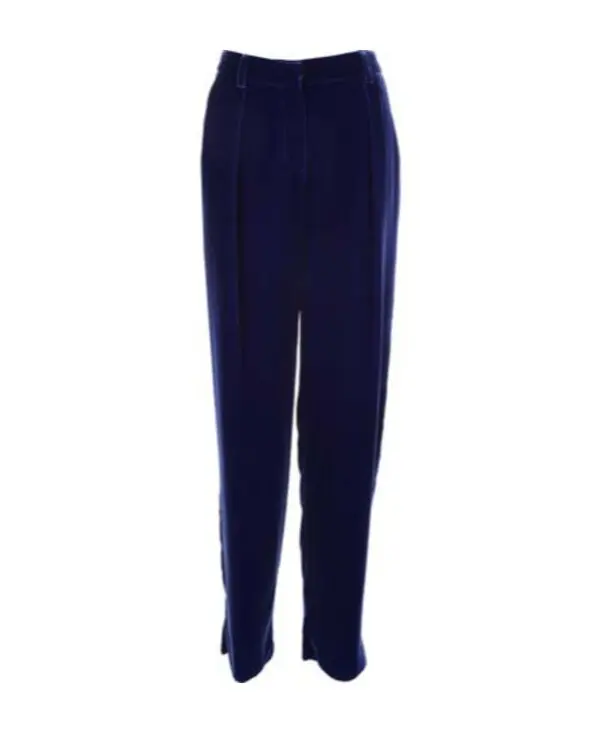 Giorgio Armani Mid-rise Velvet Trousers