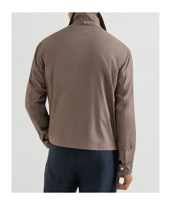 Brunello Cucinelli Zip-up Shirt Jacket - Gray