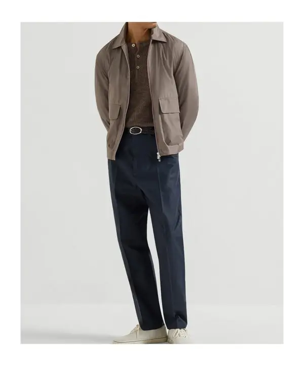 Brunello Cucinelli Zip-up Shirt Jacket - Gray