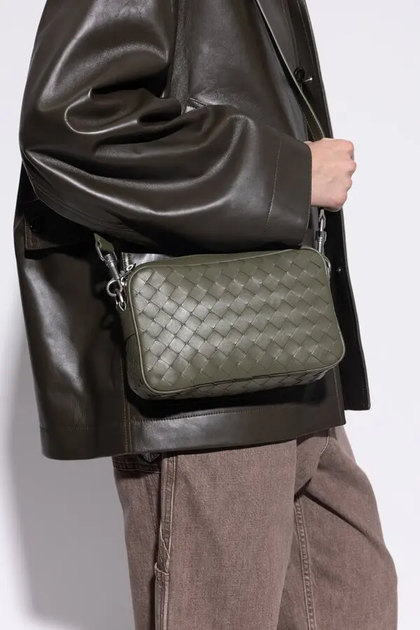 Bottega Veneta Zippered Shoulder Bag - Green
