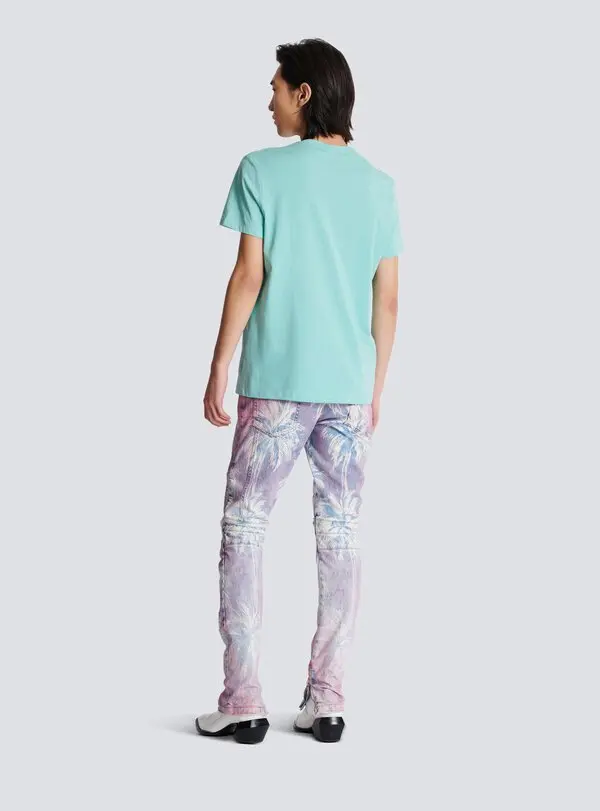 Balmain Paris Flocked Short-sleeved T-shirt