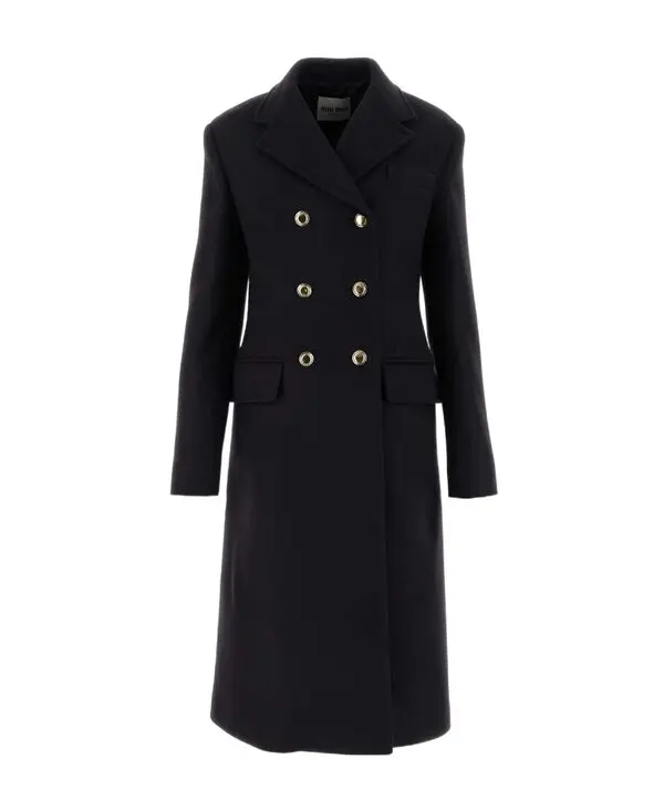 Miu Miu Long-sleeved Double-breasted Coat