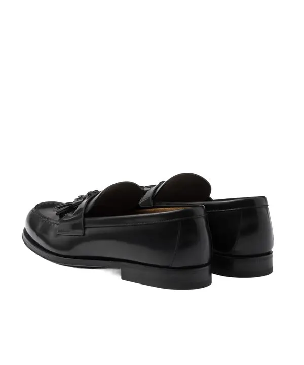 Prada Tassel Detail Slip-on Loafers