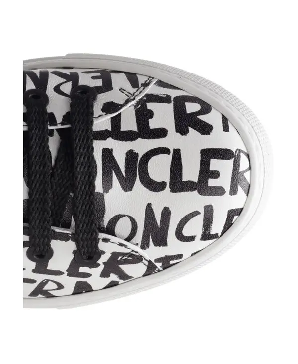 Moncler Printed Lace-up Sneakers