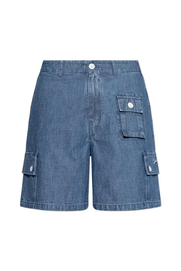 Givenchy Denim Cargo Shorts - Denim Blue