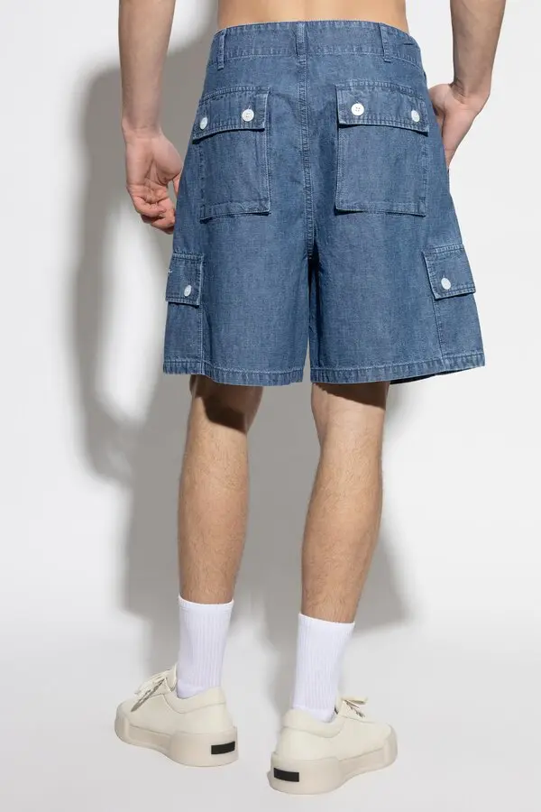 Givenchy Denim Cargo Shorts - Denim Blue
