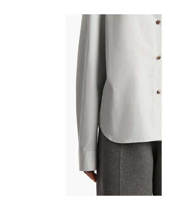 Khaite Argo Cotton Poplin Shirt