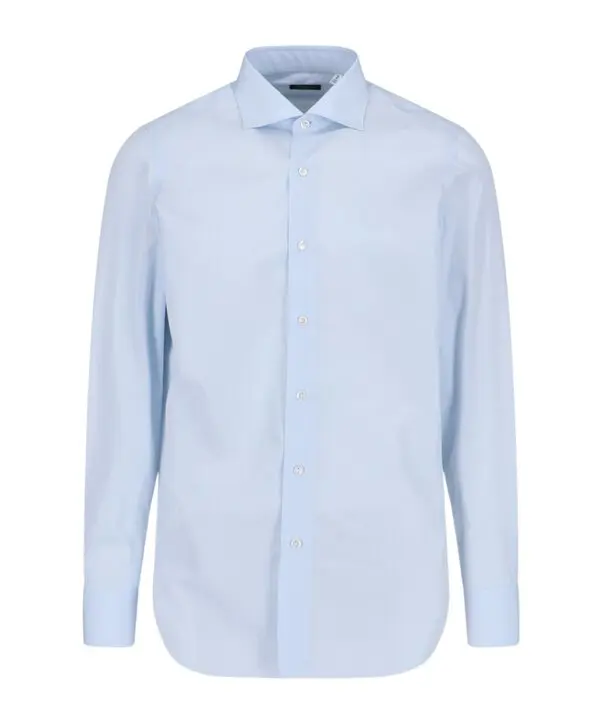 FINAMORE 1925 Long-sleeved Shirt - Blue
