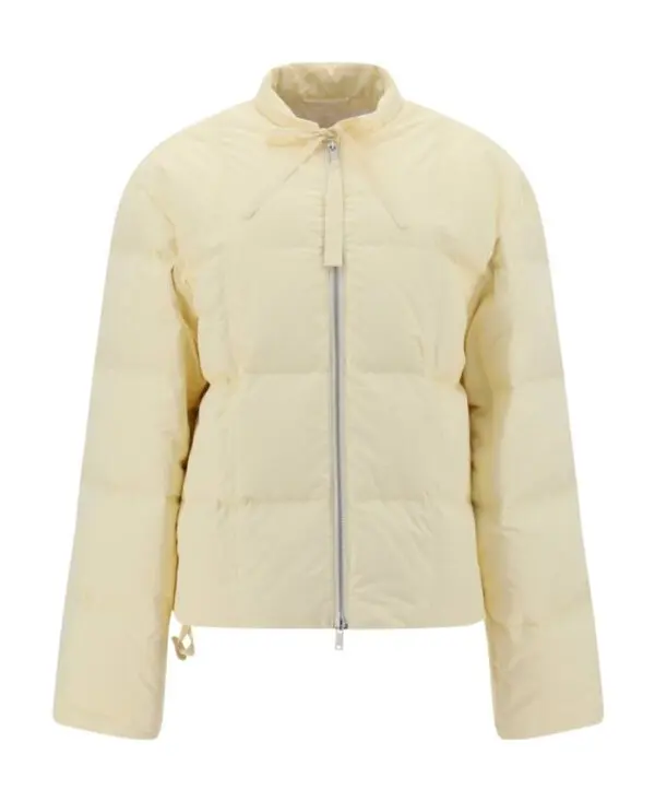 JIL SANDER Logo Down Jacket - Nude