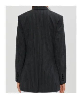 Isabel Marant Étoile Jevima Pinstripe Double-breasted Blazer - Anthracite