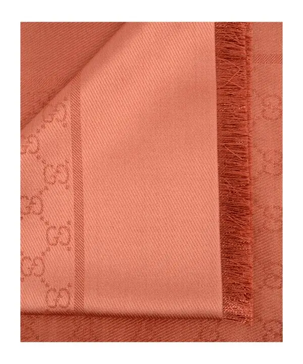 Gucci Gg Frayed Scarf