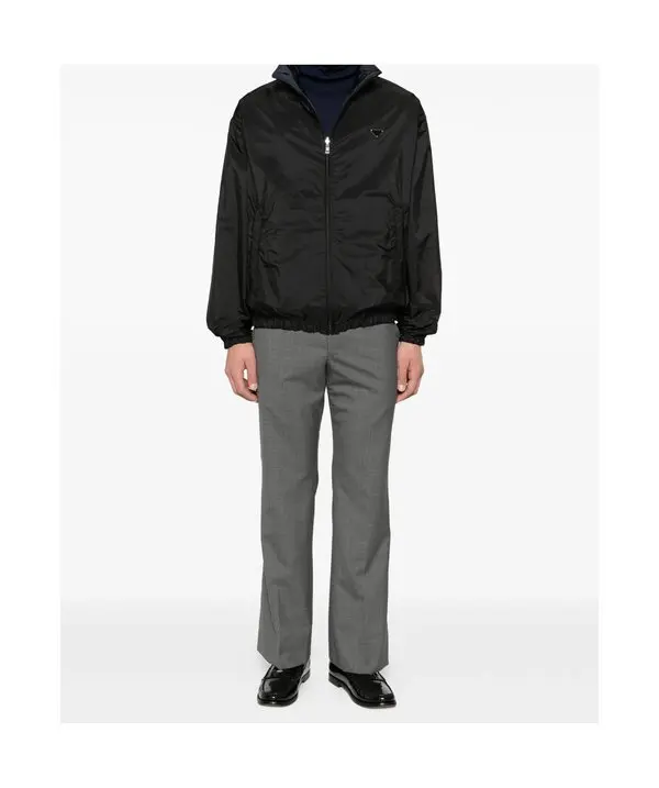 Prada Zip-up Reversible Jacket - Black/blue