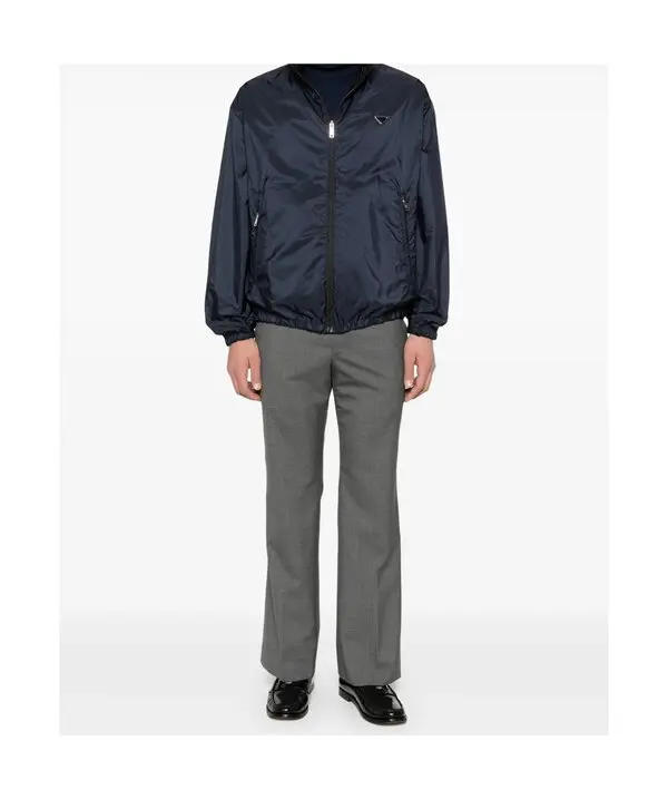 Prada Zip-up Reversible Jacket - Black/blue