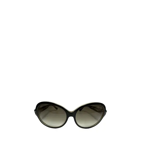 TOD'S Round Frame Logo Sunglasses - Green