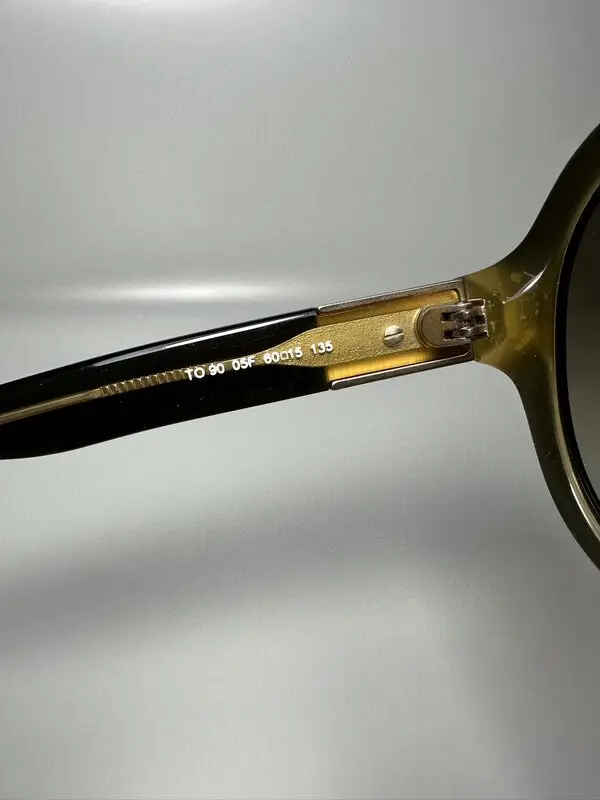 TOD'S Round Frame Logo Sunglasses - Green