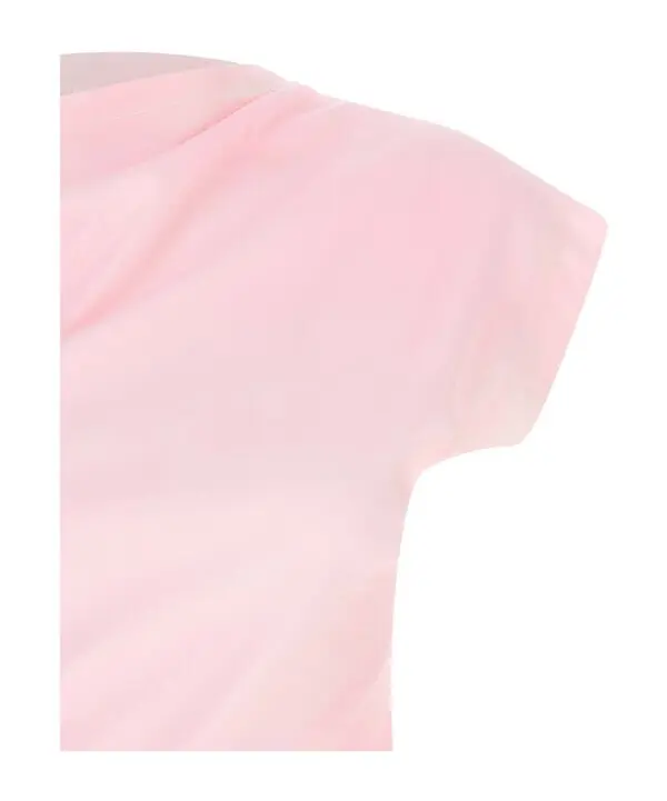 VIVIENNE WESTWOOD Asymmetrical T-shirt With Embroidered Logo - Pink