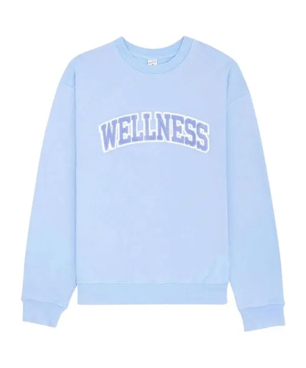 SPORTY  RICH Sporty & Rich "wellness" Logo Sweatshirt