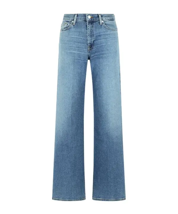 7 For All Mankind Lotta Tailorless Wide-leg Jeans - Blue