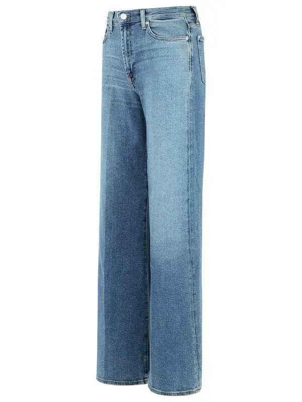 7 For All Mankind Lotta Tailorless Wide-leg Jeans - Blue