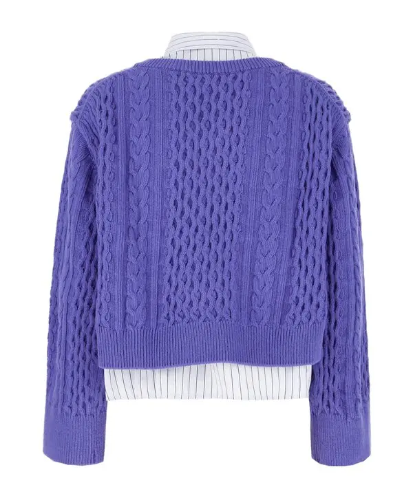 JUUN.J Layered Cable Knit Sweater