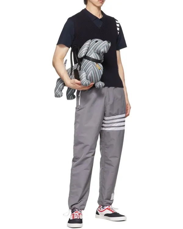 Thom Browne 4-bar Stripe Track Pants - Medium Gray