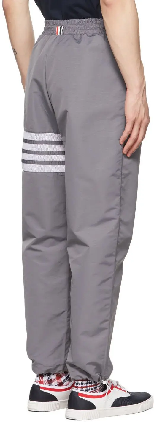 Thom Browne 4-bar Stripe Track Pants - Medium Gray