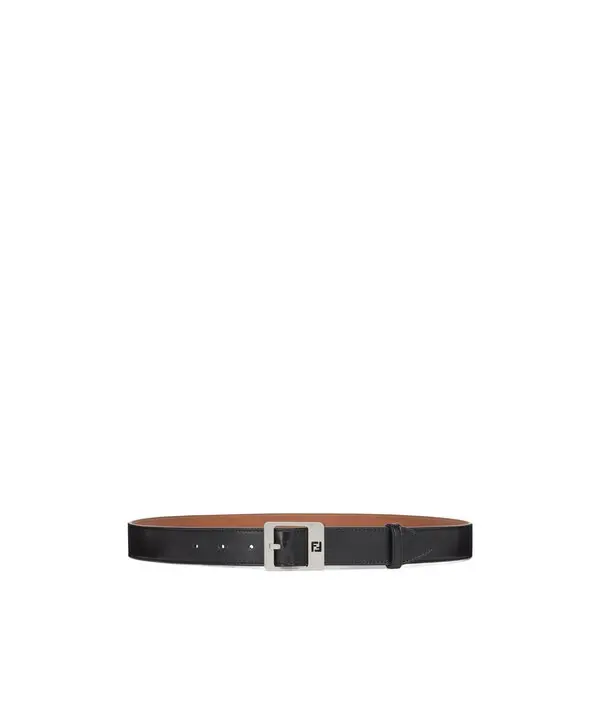 Fendi Buckle Decorated Belt - Black