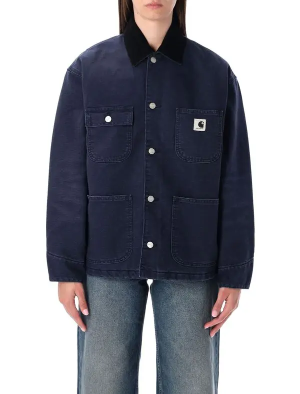 Carhartt Work In Progress Corduroy-collar Organic-cotton Coat