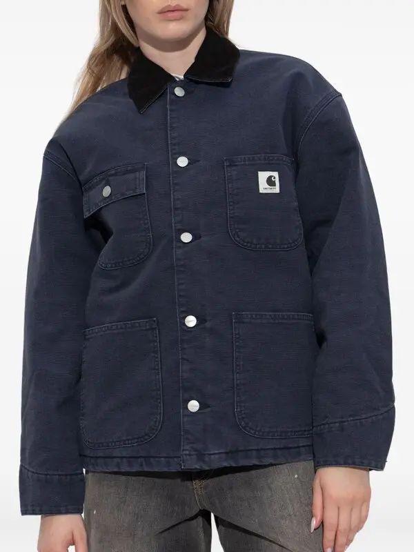Carhartt Work In Progress Corduroy-collar Organic-cotton Coat