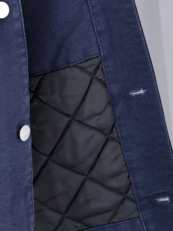 Carhartt Work In Progress Corduroy-collar Organic-cotton Coat