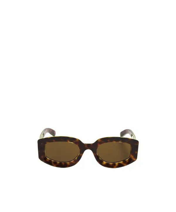 Gucci Geometric Frame Sunglasses - Tortoiseshell